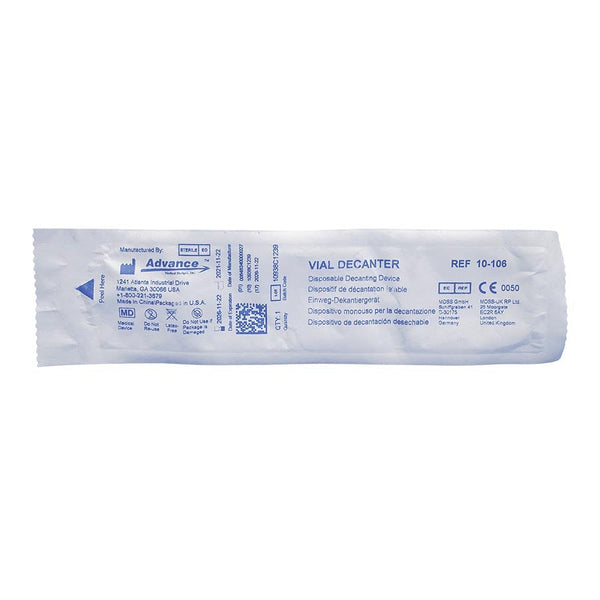 DECANTER VIAL DISPOSABLE STERILE - QMed Corporation