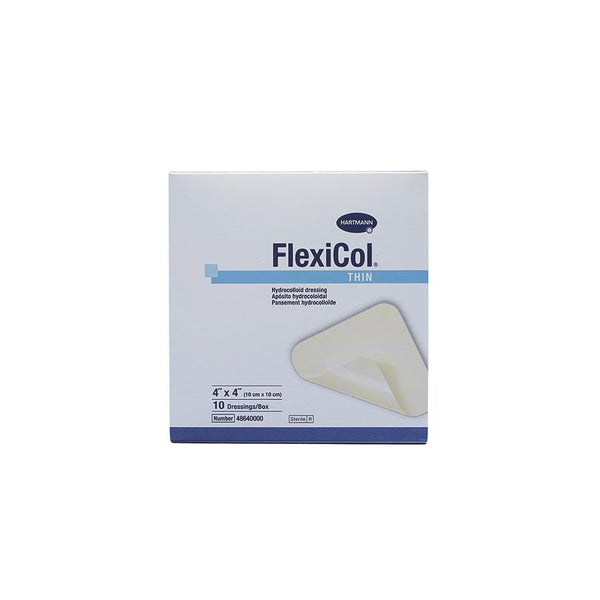 DRESSING, HYDROCOLLOID FLEXICOL THIN EDGES 4"X4" STERILE (10/BX) - QMed ...