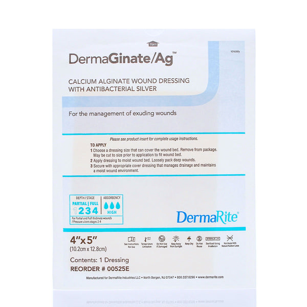 DermaGinate/Ag Calcium Alginate Wound Dressing With Antibacterial Silv ...