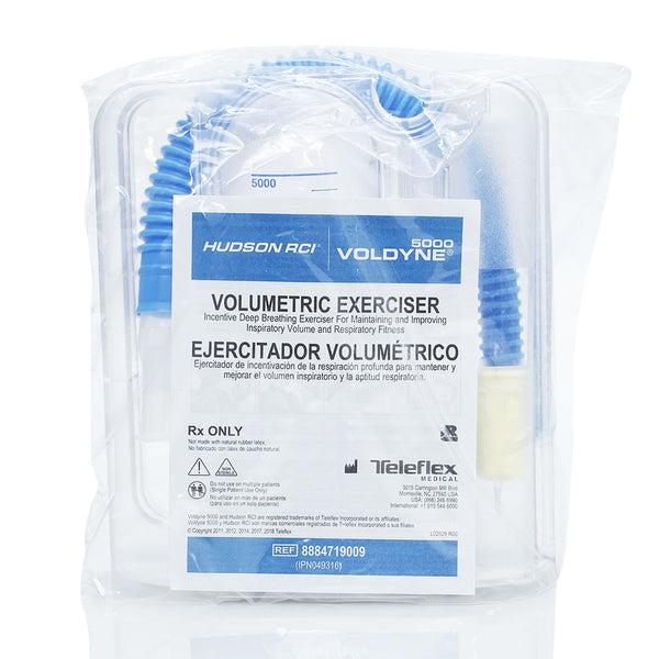 Voldyne 5000 Incentive Spirometer, Breathing Exerciser, Adult, 5000 ml ...