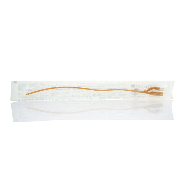 Rusch Gold Foley Catheter, Balloon 2 Way 12Fr 5 cc, Silicone Coated La ...