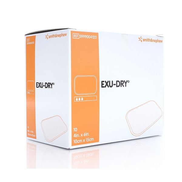 Exu-Dry Wound Dressing, Specialty Absorptive 4" X 6", Sterile - QMed ...
