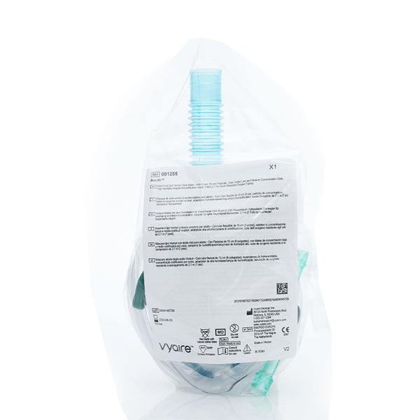 AirLife Dual Dial Venturi Style Mask, , 6" Flextube, 7' Oxygen Tubing ...